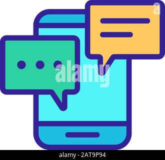 Incoming Messages outline vector icon Stock Vector Image & Art - Alamy