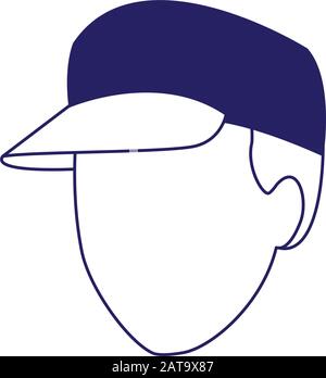 avatar man wearing sport clothes icon over white background, colorful ...