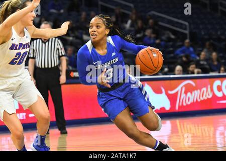 Creighton guard Dee Dee Pryor (3) during an NCAA women's basketball ...