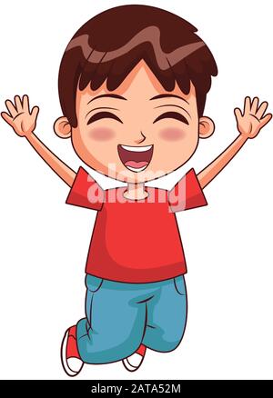 cartoon excited boy icon, colorful design Stock Vector Image & Art - Alamy