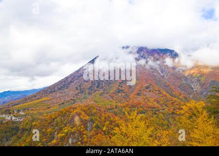 View of Irohazaka Winding Road in Nikko Japan at fall Stock Photo - Alamy