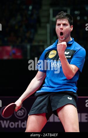 Magdeburg, Germany. 01st Feb, 2020. Table tennis: German Open. The ...
