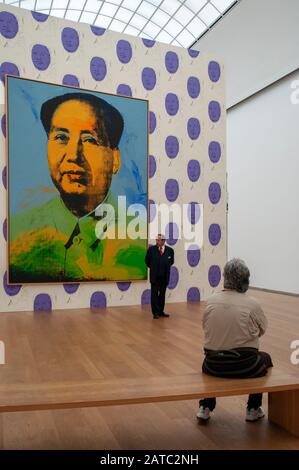 Andy Warhol artwork, Mao Tse Tung in the Hamburger Bahnhof contemporary ...