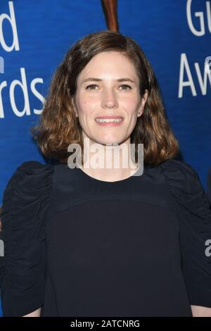Emma Rathbone walks the carpet at the 2020 Writers Guild Awards held at ...