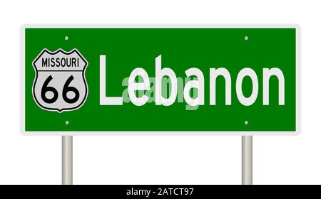 Lebanon Highway Sign Stock Photo - Alamy