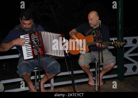 Jerry Joseph & Frank Ruffalo playing in Kampot during Jerry Joseph's ...