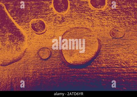 Water drops on a solid surface Stock Photo - Alamy