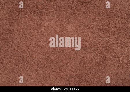 brown suede from back side of leather texture background, top view ...