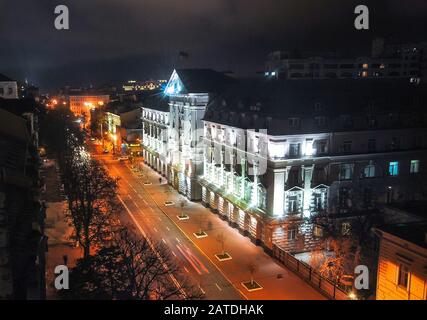 The facade of Security Service of Ukraine (SBU) headquarters, located ...