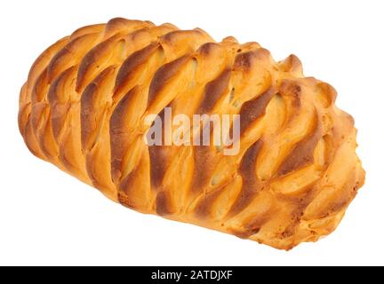 Crusty white bloomer isolated on white background Stock Photo - Alamy