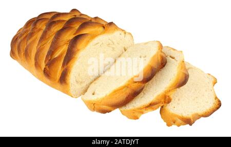 Crusty hedgehog bread loaf isolated on a white background Stock Photo ...