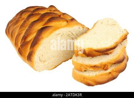 Crusty hedgehog bread loaf isolated on a white background Stock Photo ...