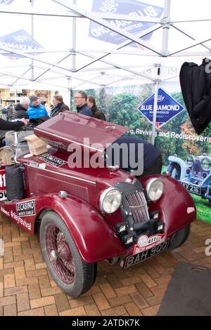 Monte Carlo Rally Banbury Riley Sprite Stock Photo - Alamy