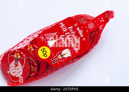 Christmas chocolates. Chocolate Santa Claus Stock Photo - Alamy