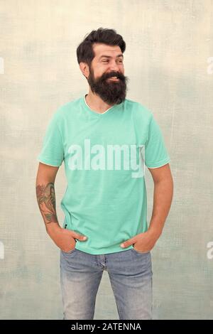 caucasian man barber hairdressing isolated on grey. man hairdressing ...