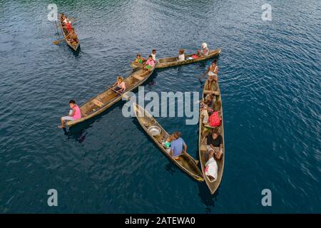 Aerial View of Mbanika or Banika Island, Russell Islands, Solomon ...