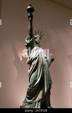Scale model of Statue of Liberty, Statue of Liberty Museum, Liberty ...