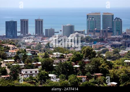 Port Of Spain Trinidad Overview Stock Photo - Alamy