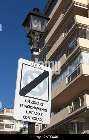 End of restriction sign Stock Photo - Alamy