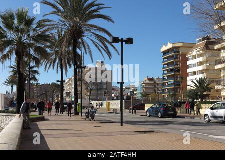 Paseo Marítimo Rey de España, seafront, promenade area, Fuengirola ...