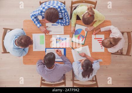 Group of Busy People Working in an Office, technology concept Stock ...