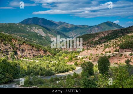 Shkumbin river, Balkan, Albania Stock Photo - Alamy