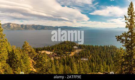 Views of Lake Tahoe from Crystal Bay Scenic Overlook Stock Photo - Alamy