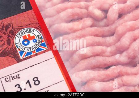 A pack of Asda British minced beef Stock Photo - Alamy