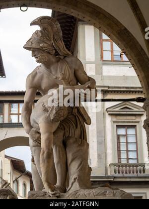 Statue of Menelaus and Patroclus Stock Photo - Alamy
