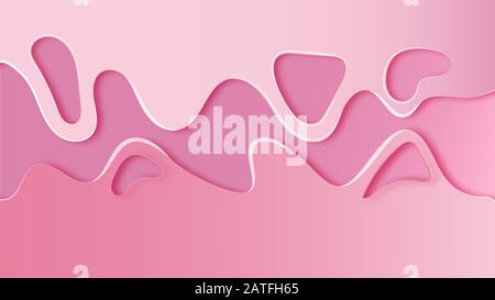 Beautiful creamy pink paper cut out for abstract background and ...