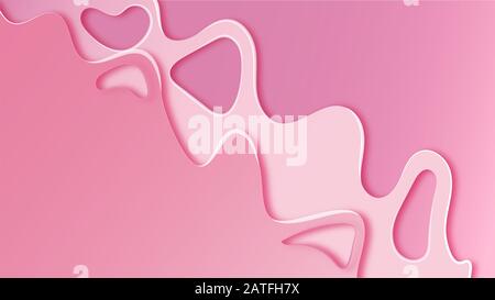 Beautiful creamy pink paper cut out for abstract background and ...