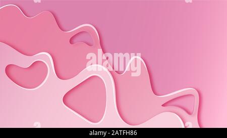 Beautiful creamy pink paper cut out for abstract background and ...