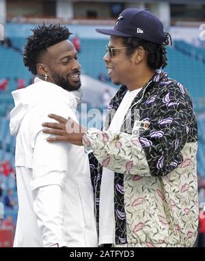 Entertainer Jay-Z arrives for the NFL Super Bowl 54 football game ...