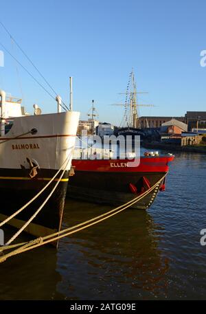The Balmoral Steamship in the harbour on Lundy Island England Stock ...