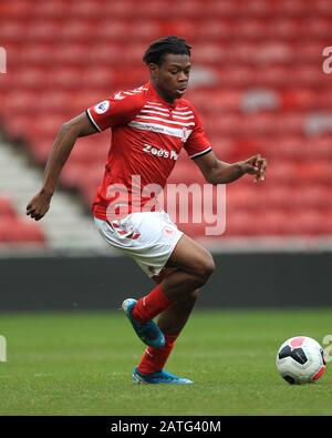 MIDDLESBROUGH, ENGLAND - FEBRUARY 2ND Sam Folarin of Middlesbrough ...