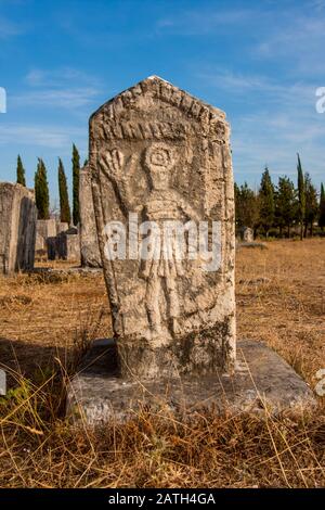 Tombstone located in Radimlja near town of Stolac. Stećak is the name ...
