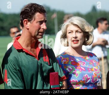 Prince and Princess of Wales at Polo at Smith's Lawn, Windsor (Diana ...