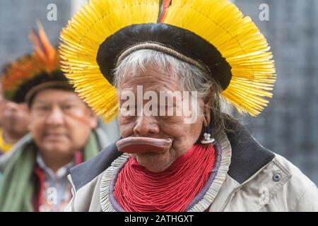 Indians of Yanomami tribe in the Amazon rain forest on the Brazilian ...