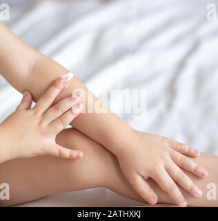 Intertrigo. Close-up of an intertrigo rash on the groin of an elderly ...