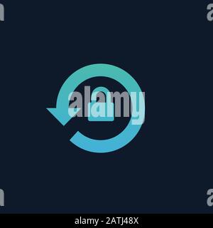 Rotation locked icon. Stock Vector illustration isolated on white ...