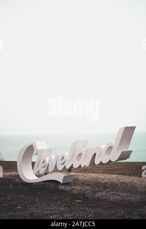 Cleveland Scripts Sign Stock Photo - Alamy