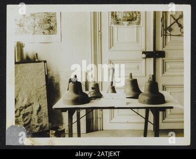 War trophies -- German gas alarm bells, WW1 Stock Photo - Alamy