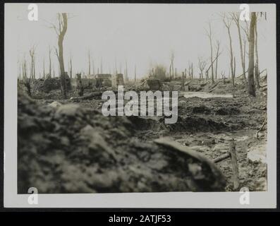 German shell bursting in a water logged trench Stock Photo - Alamy