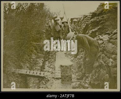 The western front. How Tommy is fed description: A ration party getting ...