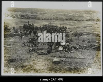 Shell craters around the First World War trenches at Sanctuary Wood in ...