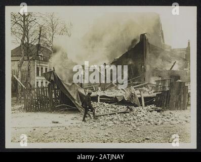 Effect of high explosive shell, Western Front, WW1 Stock Photo - Alamy