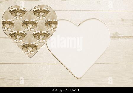 Sepia flowers on wooden background. Soft focus Stock Photo - Alamy