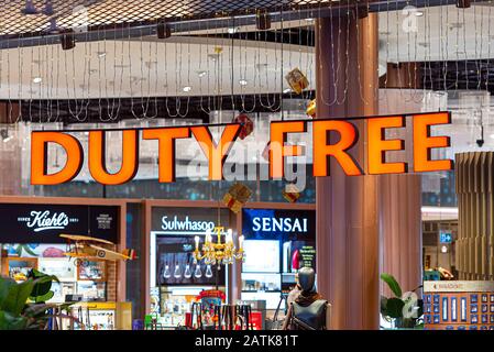 Istanbul, Turkey, Duty Free Shop in Ataturk International Airport Stock ...