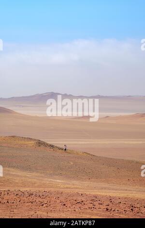Peru coast, Mirador Istmo II, lookout at Paracas National Reserve ...