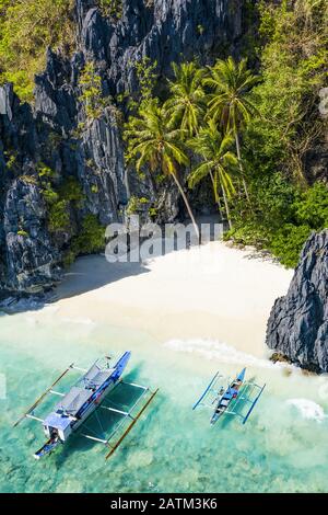 Entalula Beach, El Nido, Palawan, The Philippines Stock Photo - Alamy